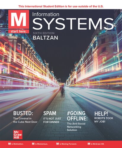 PDF | M - Information Systems (6th Edition) by Paige Baltzan | TextbookID
