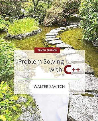 PDF | Problem Solving with C++ (10th Edition) by Walter Savitch ...